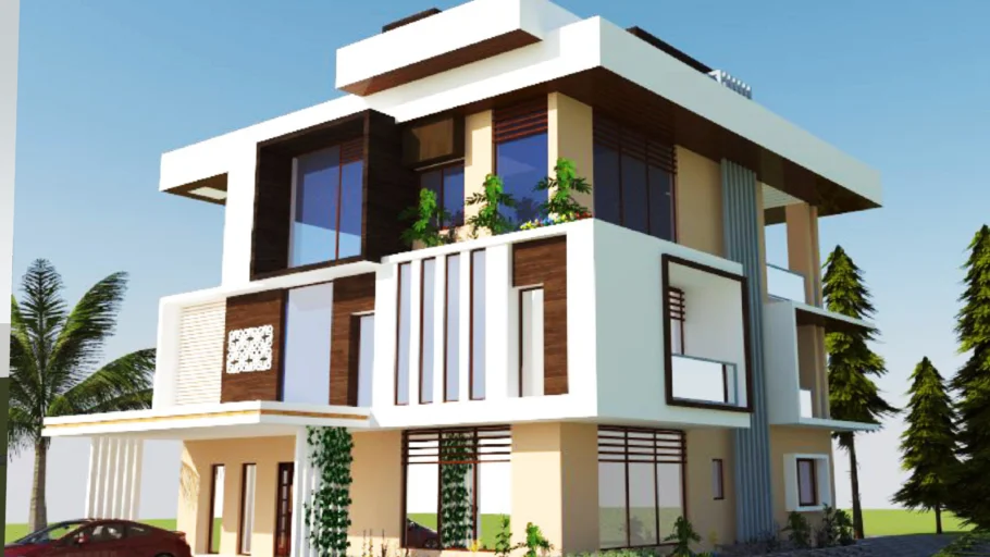 modern residence building | 3D Warehouse