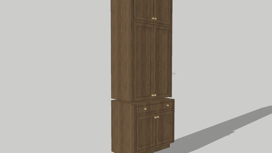 Counter Cabinet with Pocket doors | 3D Warehouse