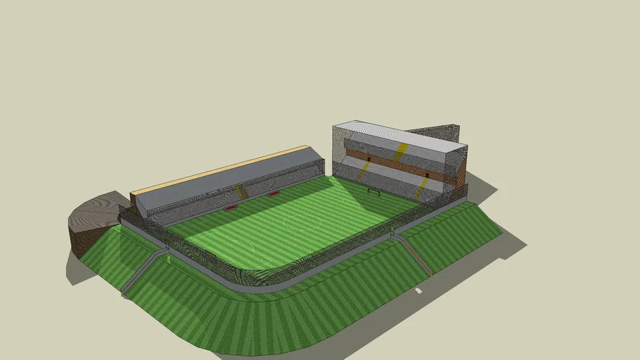 Caister Road Stadium - 1970 | 3D Warehouse