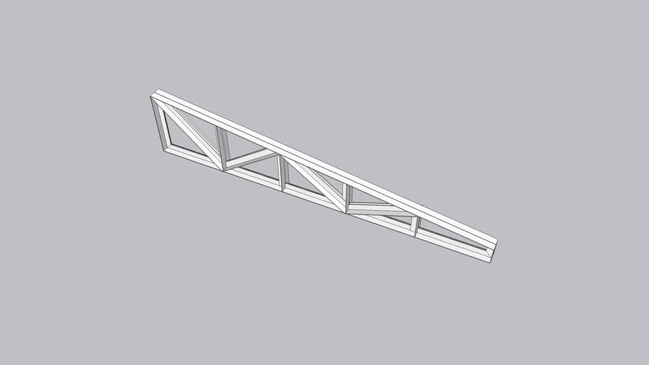 Mono Slope Angle bar Truss | 3D Warehouse