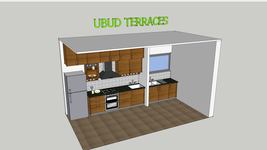 straight kitchen | 3D Warehouse