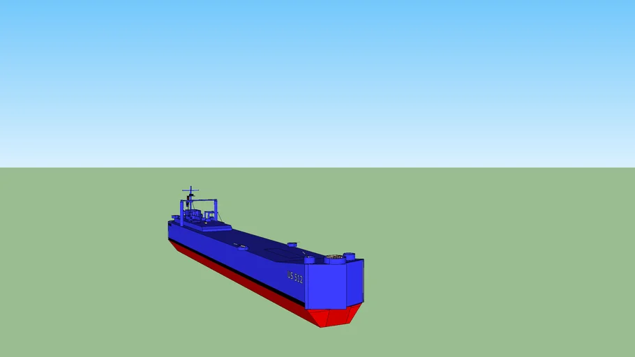 LST (landing Craft Tank) with doors closed | 3D Warehouse