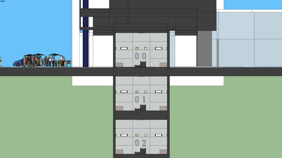 El Hoyo Pelicula Netflix Maqueta con Edificio | 3D Warehouse