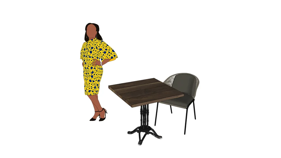 Iron Cast CafeTable | 3D Warehouse