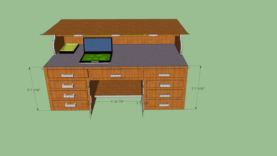 computer table | 3D Warehouse
