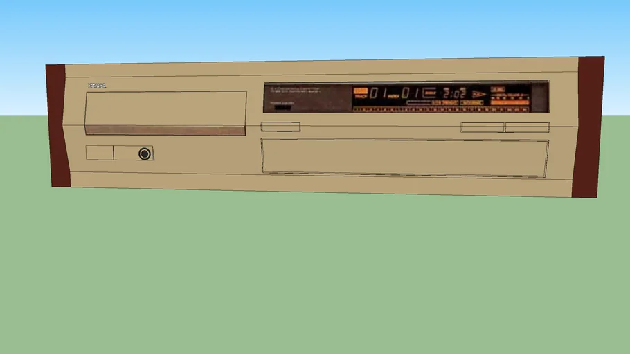 Yamaha (CDX-2020) CD player | 3D Warehouse