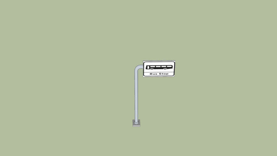 Bus stop signboard | 3D Warehouse