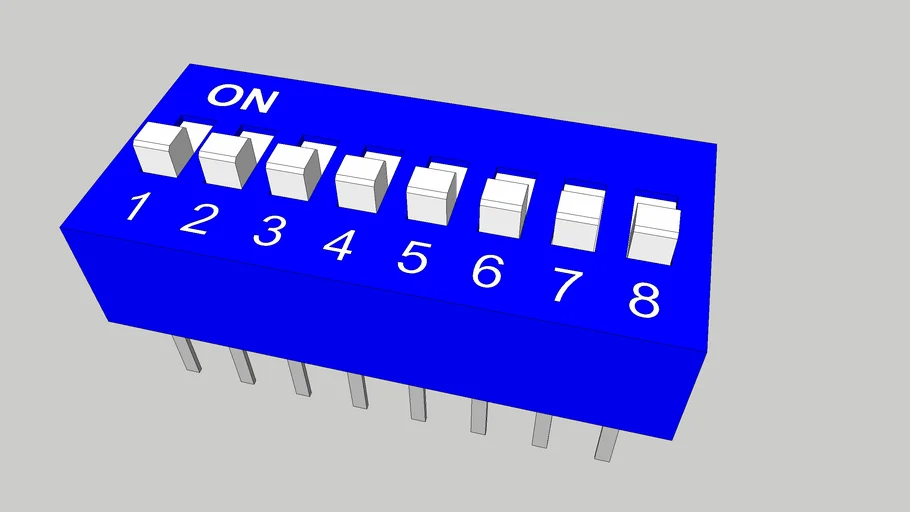 DIP8 SWITCH (DIPSWITCH) | 3D Warehouse