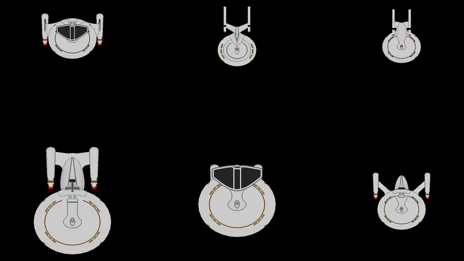 Galaxy-class variants WIP | 3D Warehouse