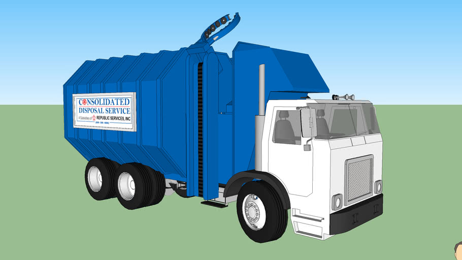 Consolidated Disposal Service Autocar Side Loader Amrep Asl | 3D Warehouse