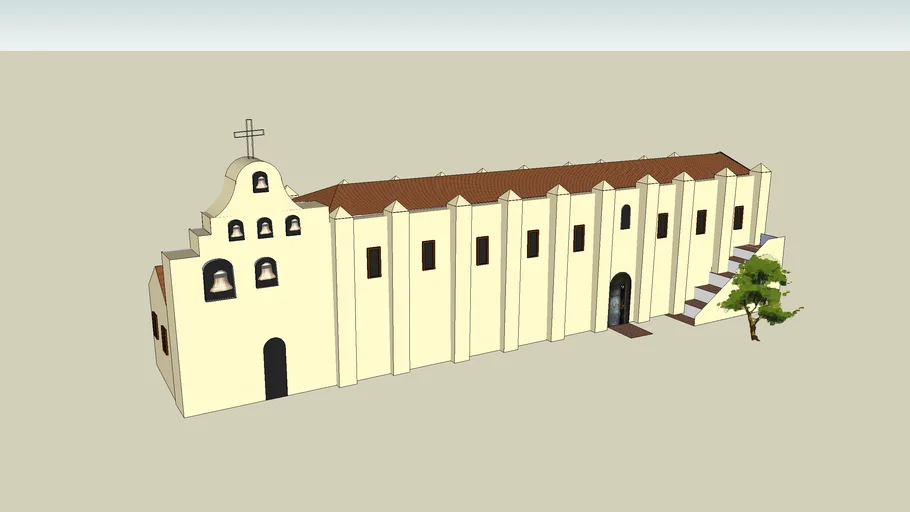 San Gabriel Mission Layout