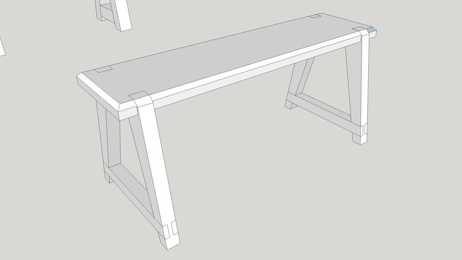 wood bench 2x4 | 3D Warehouse
