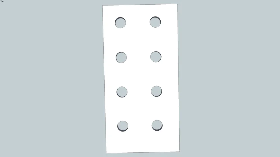 8 hole end plate | 3D Warehouse