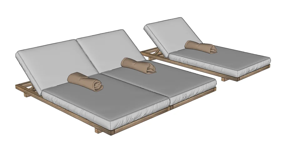 Sun loungers | 3D Warehouse
