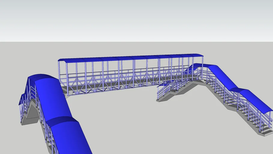 Pedestrian Bridge | 3D Warehouse