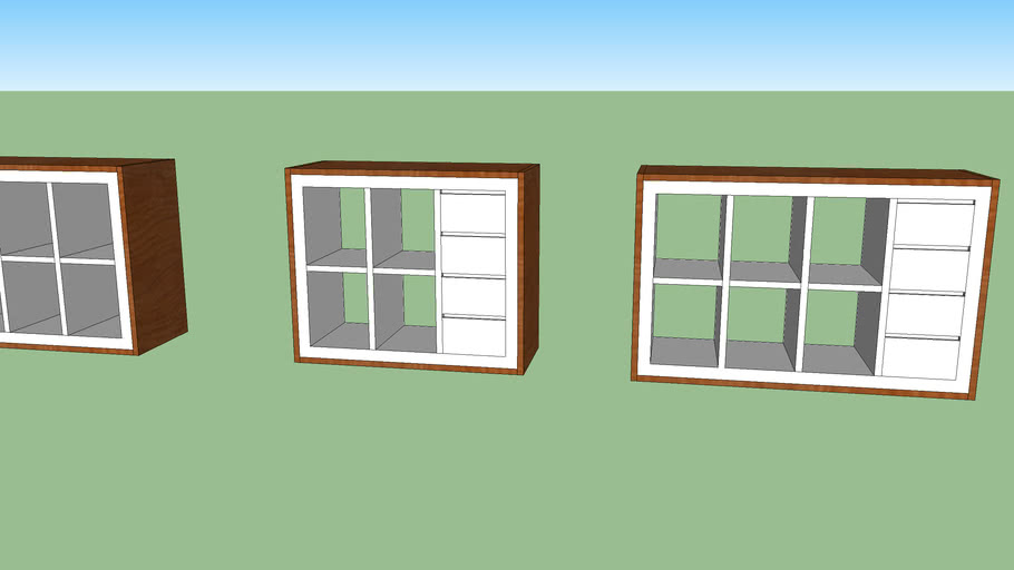 Móvel com nichos com e sem gavetas | 3D Warehouse