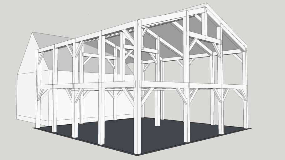 Andy and Emily 4 bay timber frame | 3D Warehouse