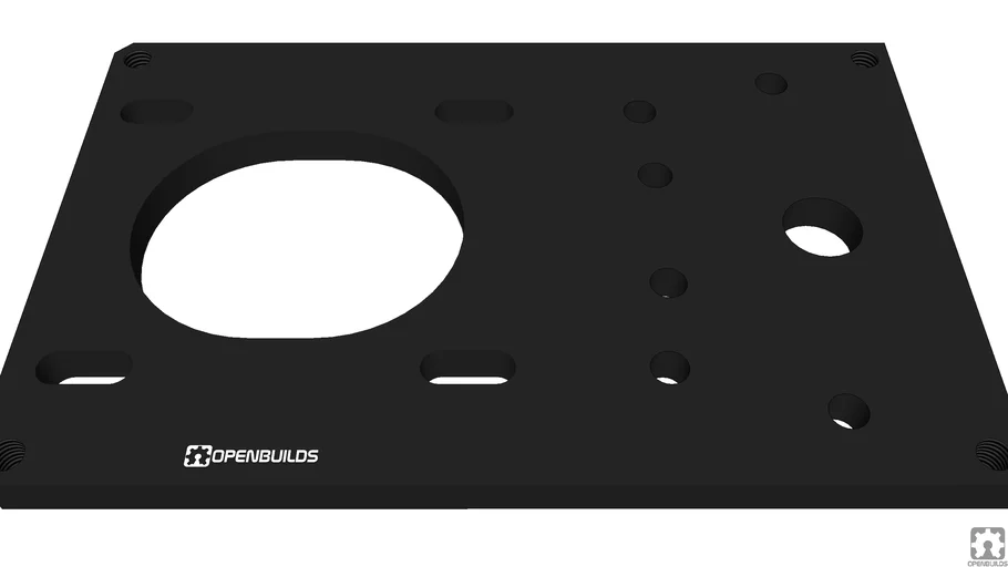 OpenBuilds NEMA 23 Reduction / Stand Off Plate | 3D Warehouse