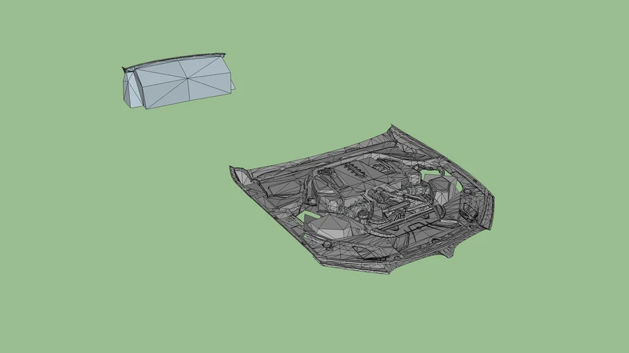 BMW M5 G30 Base Engine and Trunk | 3D Warehouse