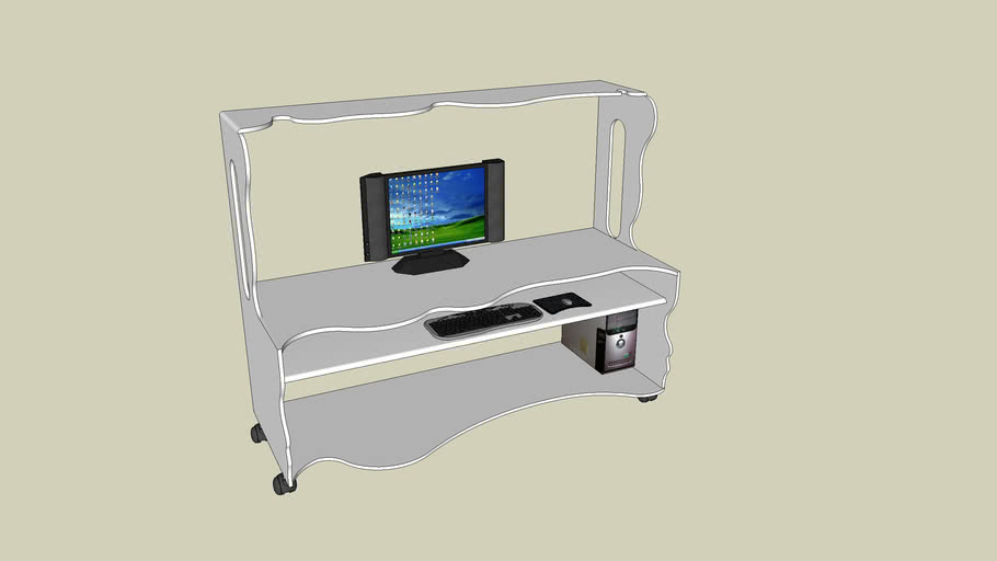 computer desk | 3D Warehouse