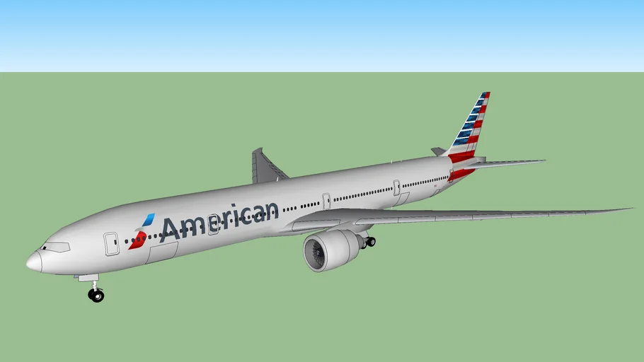 American Airlines (Disney Planes 2013) Boeing 777-300ER | 3D Warehouse