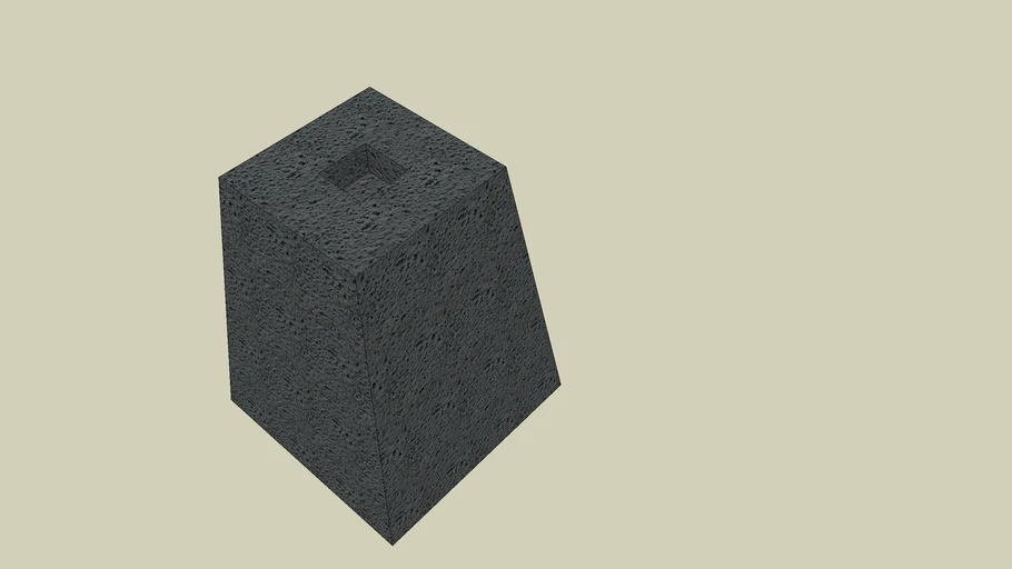 Base molinera con textura, Base de piedra artificial BASSALTO | 3D ...