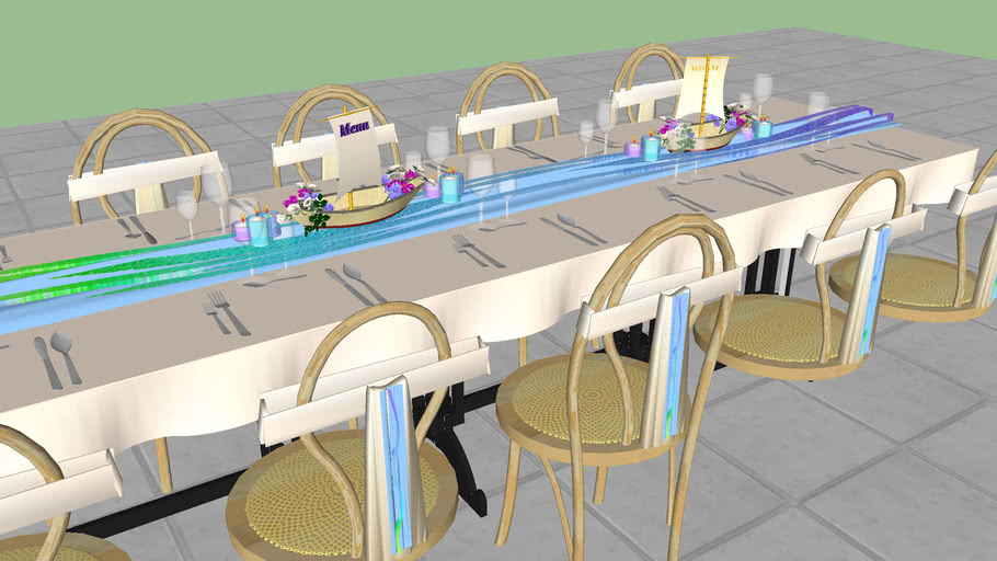 TABLE MARIAGE | 3D Warehouse