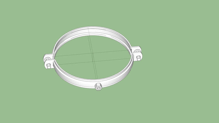 Stainless steel pipe clamp | 3D Warehouse