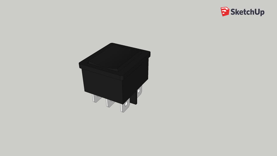 Rocker Switch Tri State 2P | 3D Warehouse