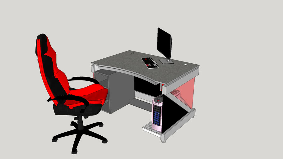 meja gaming hpl acrylic | 3D Warehouse