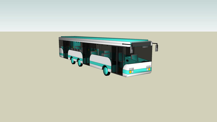 City Bus with Interior Decoration | 3D Warehouse