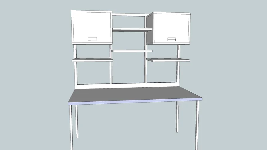 6' Lab Bench Complete | 3D Warehouse