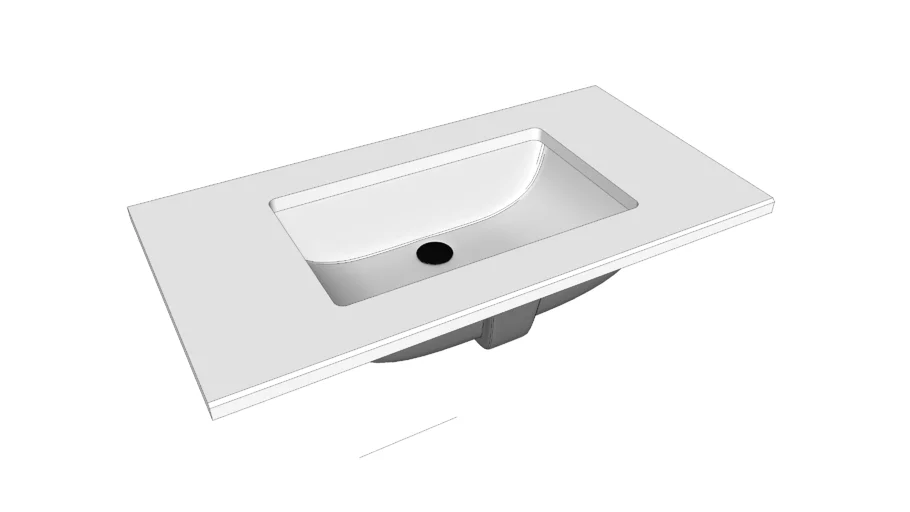 COTTO _ C05157 Freecia 60 Under Counter Basin | 3D Warehouse