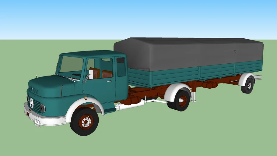 Mercedes Rundhauber mit Auflieger | 3D Warehouse