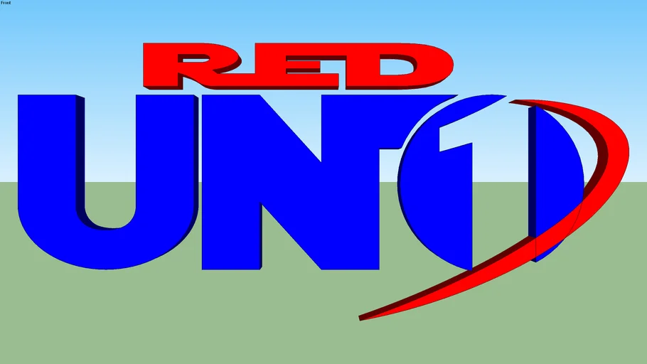 Red UNO logo (2001-2005) | 3D Warehouse