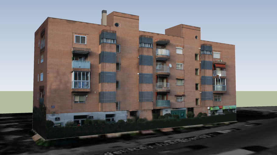 Edificios de viviendas con comercios | 3D Warehouse