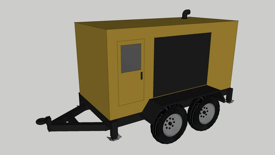 Generator on Trailer | 3D Warehouse