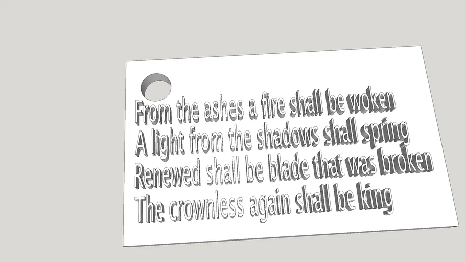 Strider’s Riddle | 3D Warehouse