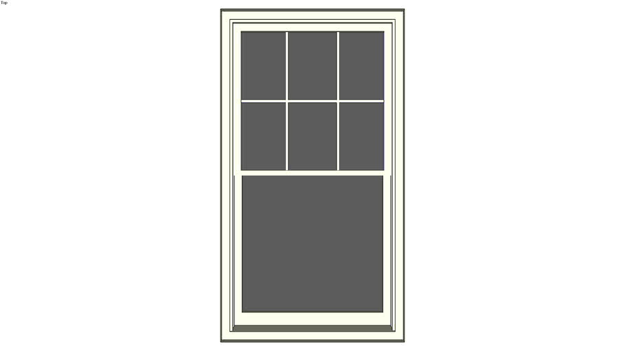 Window_Doublehung_Mullions_35x63 | 3D Warehouse