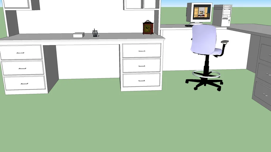 computer desk | 3D Warehouse