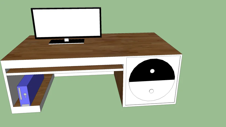 computer desk | 3D Warehouse
