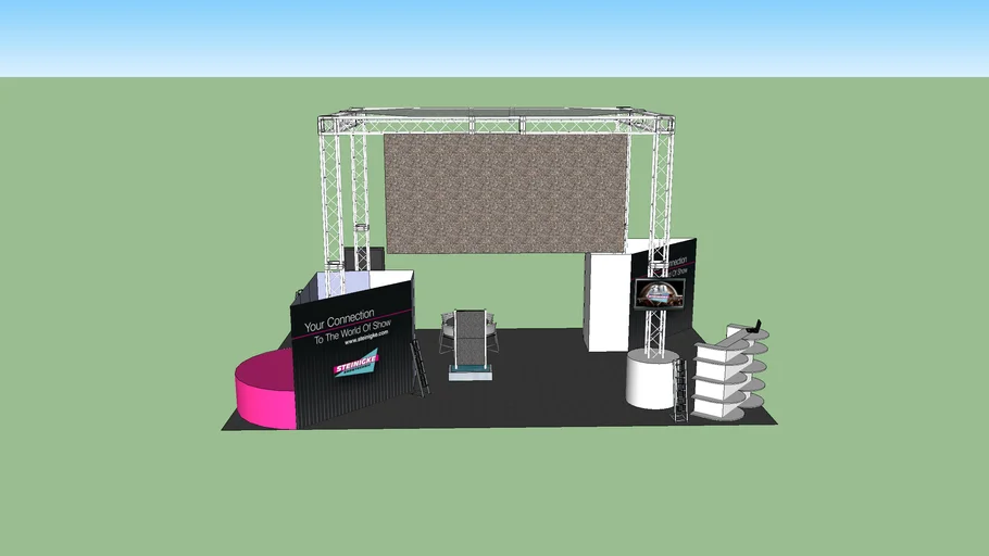 Exhibition Stand 11m x 7 m | 3D Warehouse