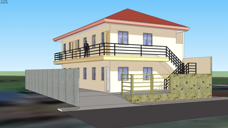 2 storey,6 doors apartment | 3D Warehouse
