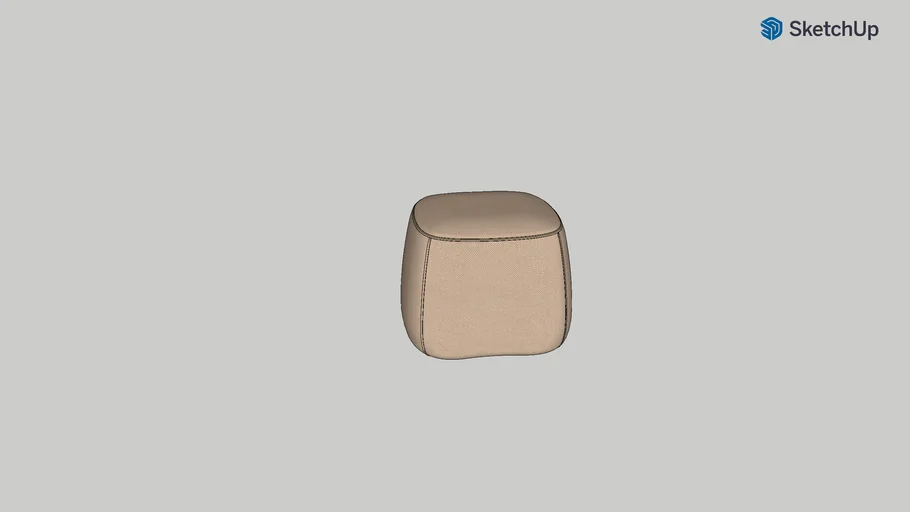 Pouf CUBE - Beige | 3D Warehouse