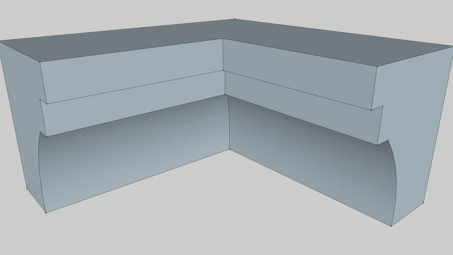 gutter(90x90-inverted) | 3D Warehouse