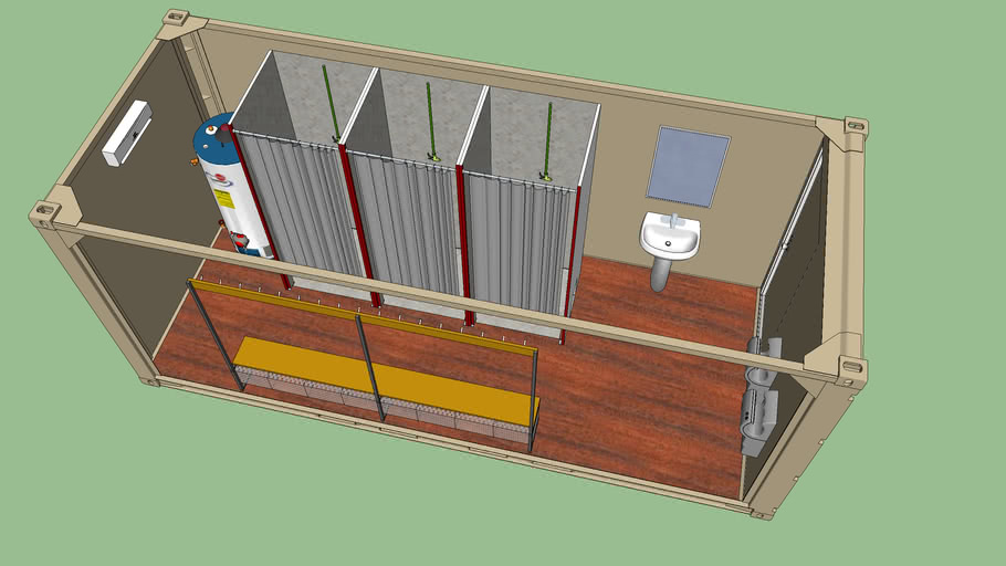Reefer container shower | 3D Warehouse