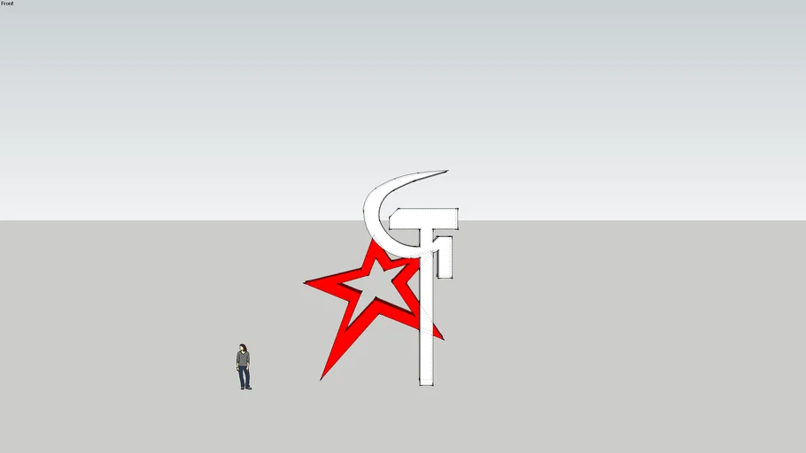 Hammer and sickle monument, Shelekhov, Irkutsk Oblast. | 3D Warehouse