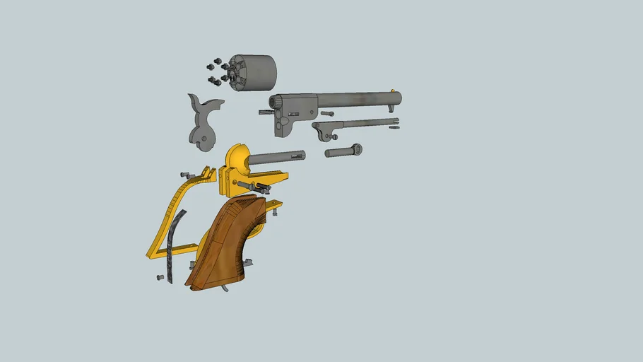 1851 Colt Navy -Exploded View | 3D Warehouse