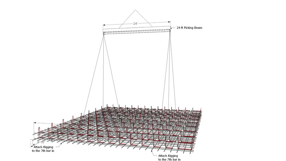 Hoisting Rebar Slab | 3D Warehouse