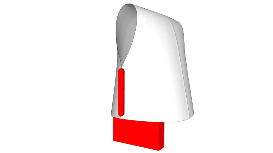 Red Base Wall Lamp | 3D Warehouse